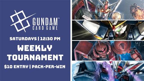 Gundam Tcg Weekly Saturday Tournament Downtown Partners Sioux City