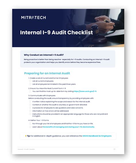 Internal I 9 Audit Checklist