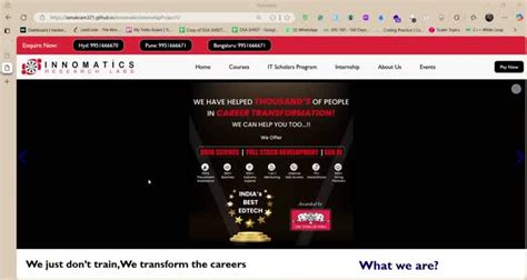 Innomatics Webdevelopment Internshipjourney Learningneverstops Md