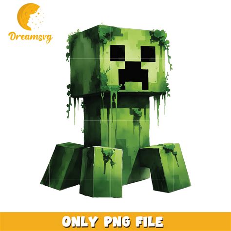 Minecraft Creeper Png Watercolor Clipart Dreamsvg Store Minecraft Creeper Png Watercolor Clipart Dreamsvg Store
