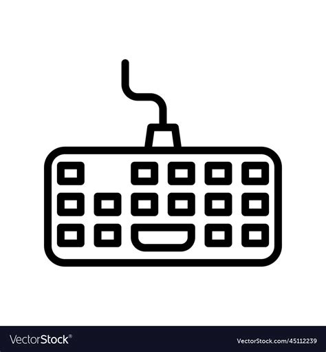 computer keyboard icon royalty free vector image