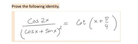 Solved Prove The Following Chegg