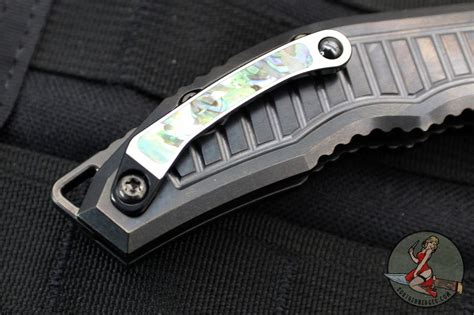 Heretic Knives Custom Medusa Ots Auto Tanto Edge Dlc Titanium Handle