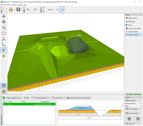 Stratigraphy Earthworks Geotechnical Software Geo5