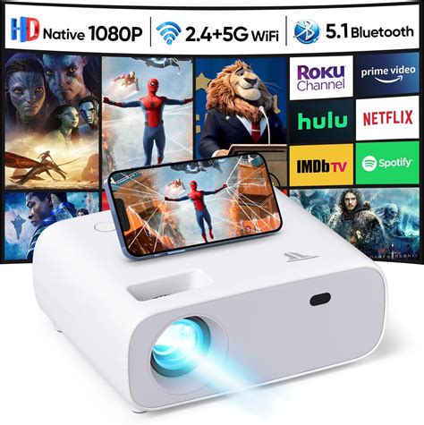 Projector With Wifi And Bluetooth 18000 Lumen Native 1080p