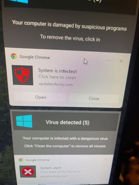 Virus Notifications R Computer