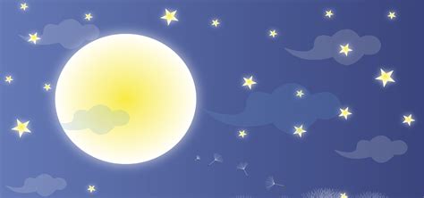 كرتون قمر نجوم ستار سحابة القمر صورة الخلفية للتحميل مجانا