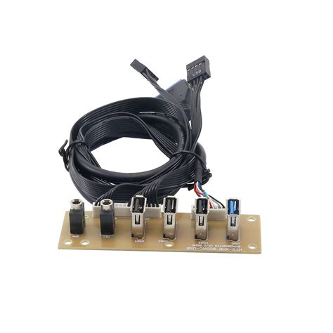 Factory Custom Pc Computer Case Cable Front Panel Dual Usb Dual Usb With Audio Mic Spk