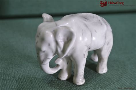 Купить Статуэтка фигурка фарфоровая Слон Фарфор Винтаж в интернет аукционе Habartorg