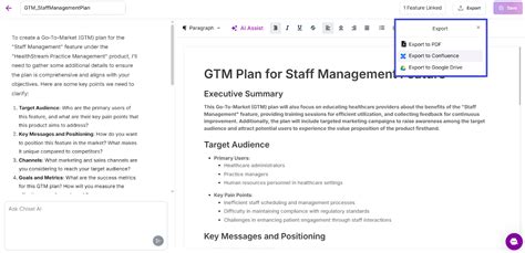 Export Documents Chisel Help