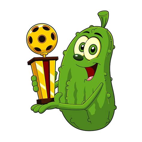 Premium Vector Cartoon Cucumber Character