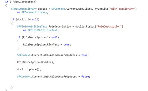 Sharepoint Kings Rich Text Field In Document Library