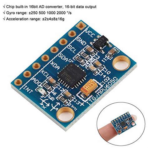 Getuscart Gy 521 Mpu 6050 Mpu6050 Module 3 Axis Analog Gyro Sensors 3 Axis Accelerometer Module