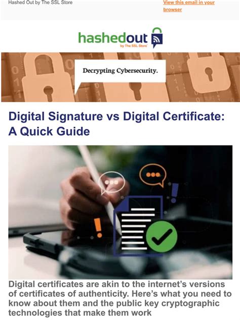 The Ssl Store Digital Signature Vs Digital Certificate A Quick Guide 11 21 2022 Milled
