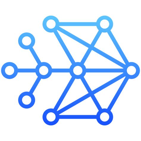 Neural Network Generic Gradient Outline Icon