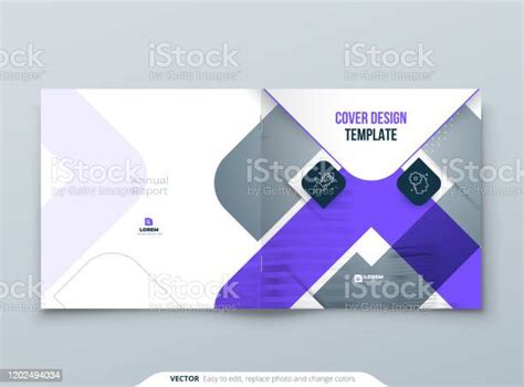 바이올렛 브로셔 디자인 브로셔 보고서 카탈로그 잡지에 대한 A4 표지 템플릿 밝은 색상 모양과 배경에 추상 사진과 브로셔 레이아웃 모던 브로셔 컨셉 0명에 대한 스톡 벡터