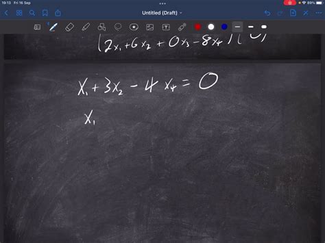 SOLVED Describe All Solutions Of Ax In Parametric Vector Form Where IS Row Equivalent To