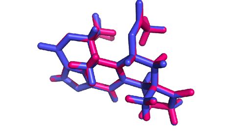 The Superposition Of The Glide Docked W32 Pose And Its Native Download Scientific Diagram