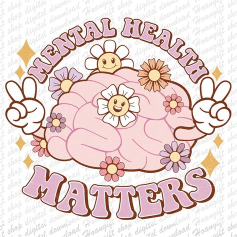 Mental Health Matter Png Mental Health Png Brain Flower Png