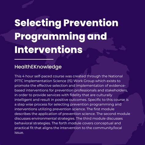 Selecting Prevention Programming And Interventions Prevention Network