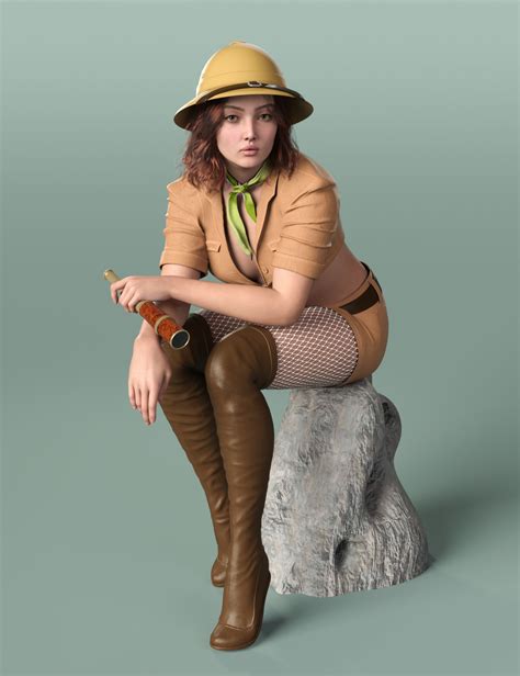 Mk Sexy Explorer Outfit For Genesis 9 Daz 3d