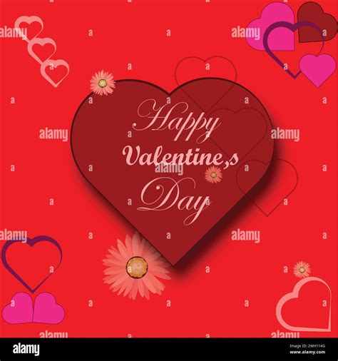 Aesthetic Valentines Day Wallpaper Stock Vector Images Alamy