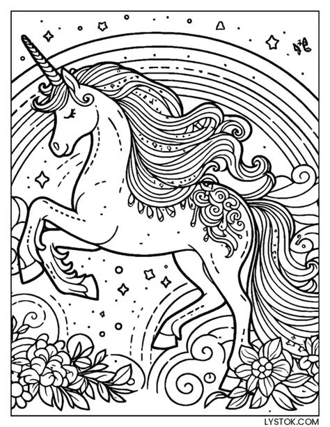 10 Безплатни за Печат Еднорог Картинки за Оцветяване за Възрастни и Деца Pdf