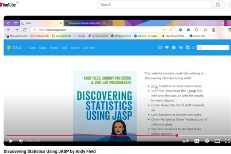 Discovering Statistics Using Jasp The Andy Field Classic Textbook Now Adapted For Jasp