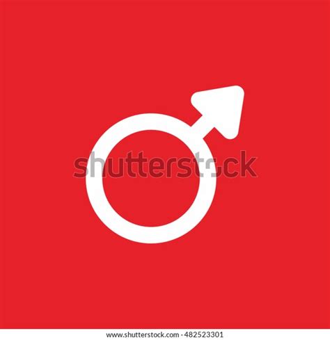 Gender Sex Logo Red Background Stock Vector Royalty Free 482523301 Shutterstock