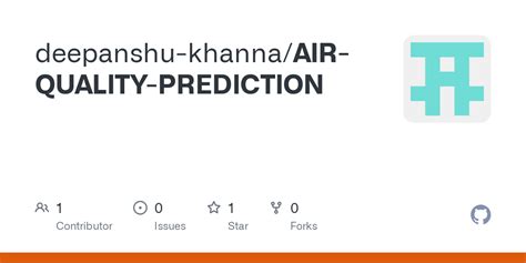 GitHub Deepanshu Khanna AIR QUALITY PREDICTION