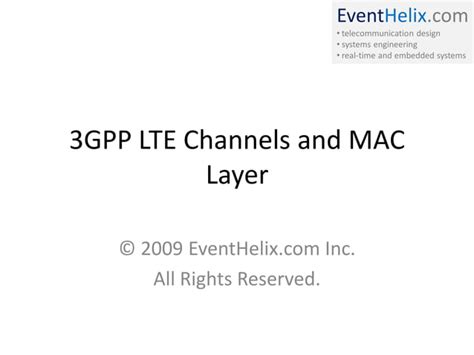 3gpp Lte Mac Layer Pdf