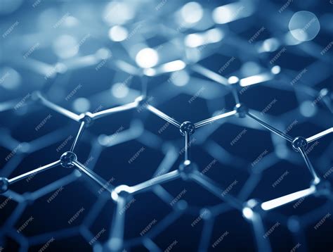 Premium Ai Image Graphene Hexagonal Lattice Nanostructure Made Of