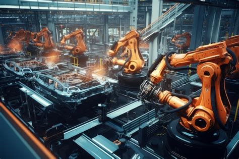 Premium Photo Automated Assembly Line For Green Energy Electric Vehicles