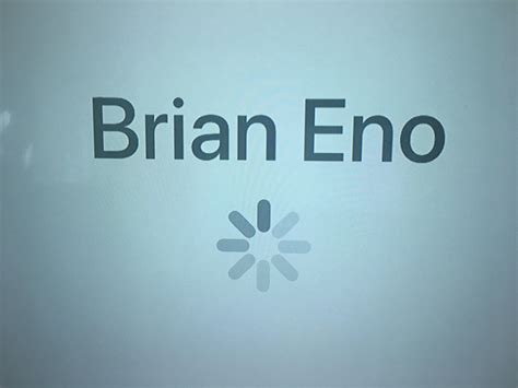 Apple Music Can Not Load Brian Eno Rappletv