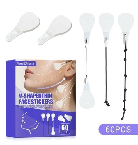 페이스리프팅테이프 보이지 않는 V 페이스 리프트 테이프 스킨 케어 더블 턱 리무버 주름 방지 패치 접착제 티몬