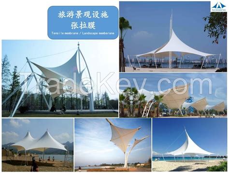 Membrane Structure Parking Shed Tensioned Membrane Structure By