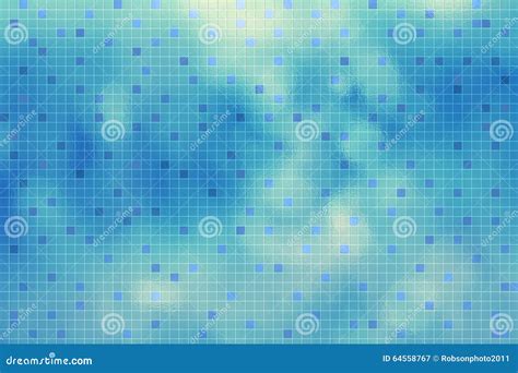 Cyan Blue Mosaic Tile Abstract Background Illustration Stock Illustration Illustration Of