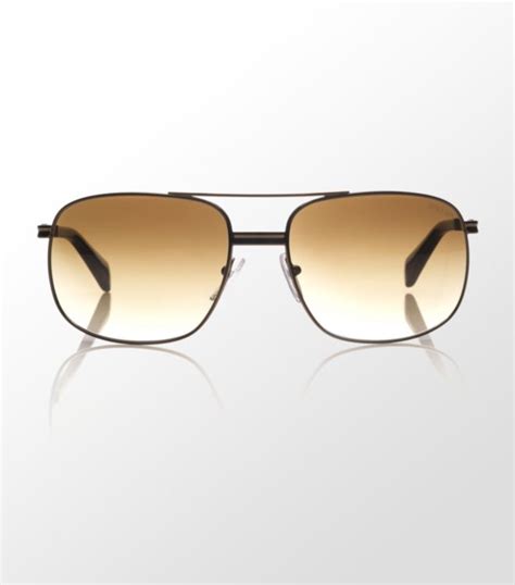 Prada Aviator Sunglasses In Brown For Men Lyst