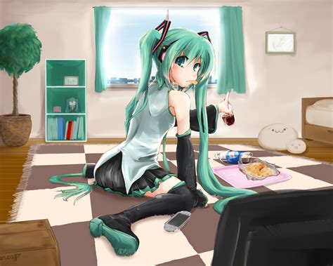 Hatsune Miku And Hachune Miku Vocaloid And More Drawn By Nijou Katame Danbooru