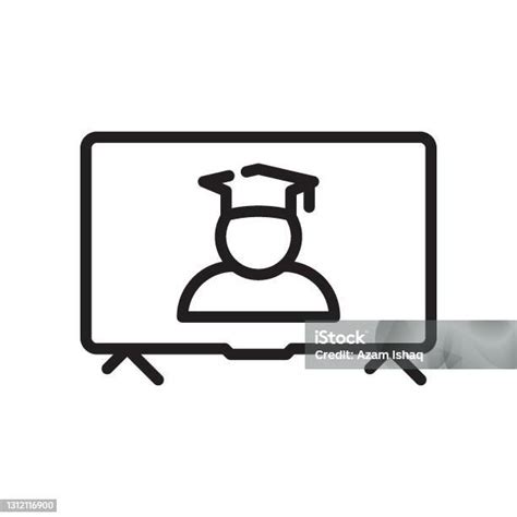 Online Eclass Room Concept Vector Icon Stock Illustration Download Image Now Advertisement