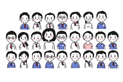一年级简笔画画全班同学（汇总16张） 简笔画图片大全