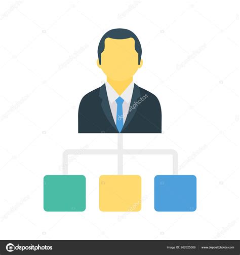 Hierarchy Graph Flat Icon Vector Illustration Stock Vector Image By ©dinosoftlabs 262625506