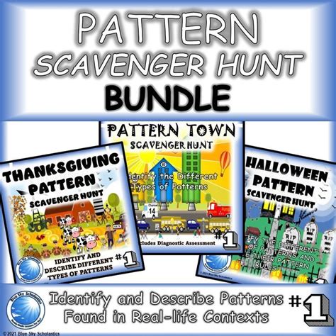 Identify Repeating Growing And Shrinking Patterns Scavenger Hunt