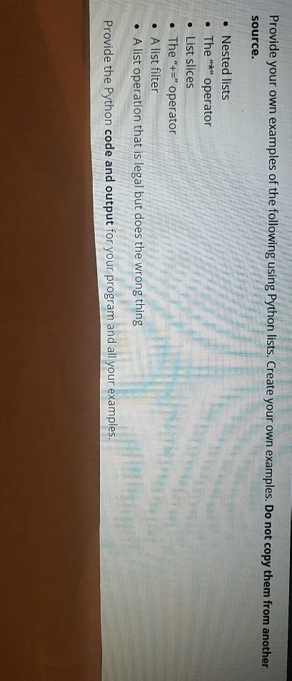 Solved Write A Python Program That Does The Following