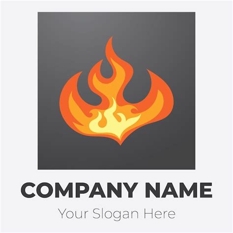 Premium Vector Flame Logo Design Template Illustration