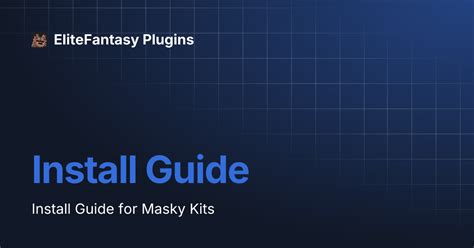 Install Guide EliteFantasy Plugins