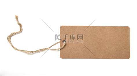 孤立在白色背景上的空白价格标签高清摄影大图 千库网