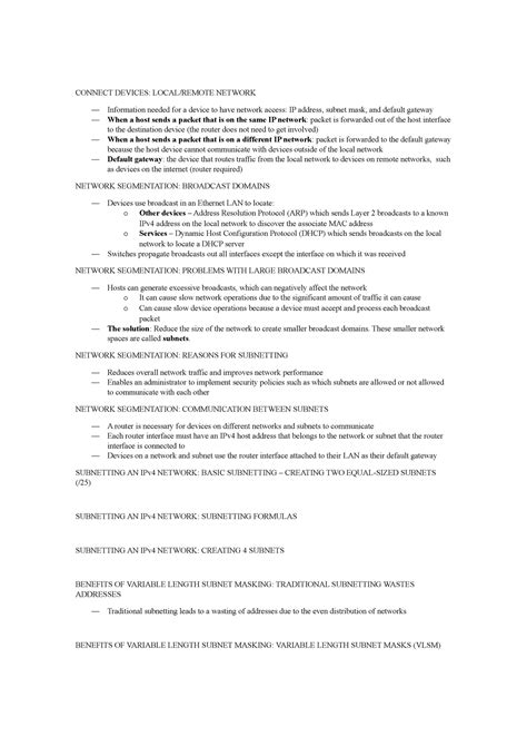 Routing And Network Essentials Lecture 2 Connect Devices Localremote Network — Information