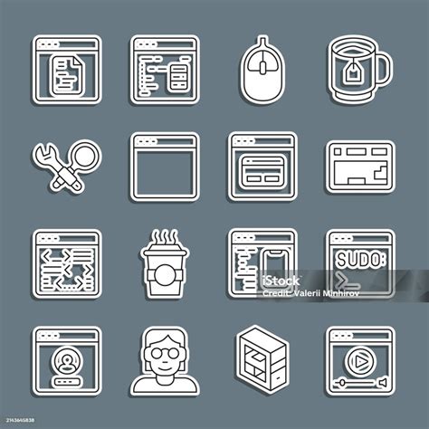 Set Line Online Play Video Code Terminal Keyboard Computer Mouse