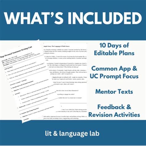 College Personal Statement Writing Common App Uc Piq Essay Complete